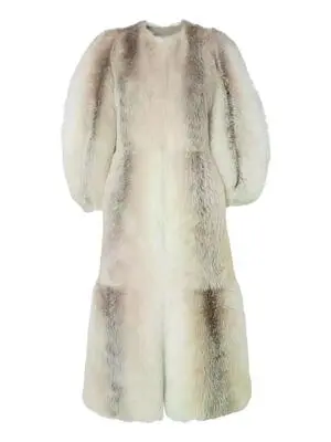 Fendi Sheepskin Coat - White