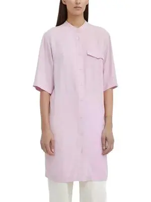 Marc O'polo Short-sleeve Midi Shirt Dress - Pink
