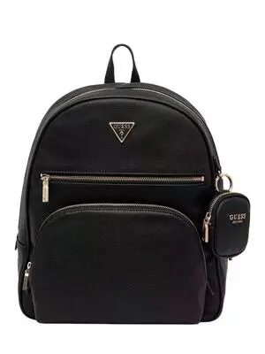 Guess Top-handle Backpack With Pouch - Black
