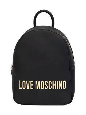 Moschino Logo-lettering Backpack - Black