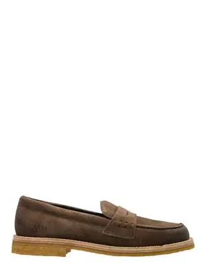 GOLDEN GOOSE Jerry Leather Penny Loafers - Brown