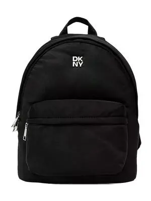 Dkny Logo-detail Top-handle Backpack - Black