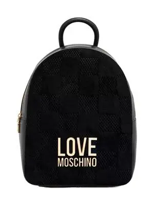 Moschino Top-handle Backpack With Logo Lettering - Black