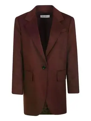 Max Mara Wool Blazer - Red