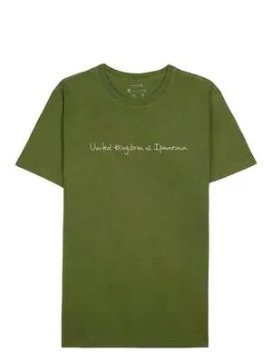 OSKLEN Handwritten-print T-shirt - Green
