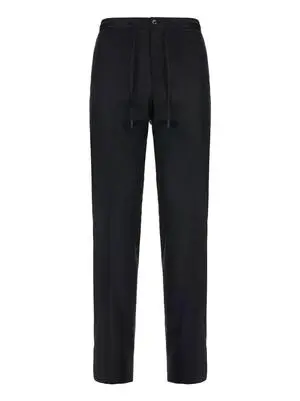 PT TORINO Drawstring Trousers - Black