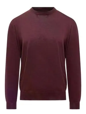 FILIPPO DE LAURENTIIS Long-Sleeve Crew-Neck Sweater Red