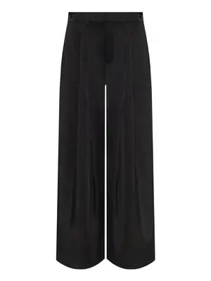 GESTUZ Pleated Trousers - Black