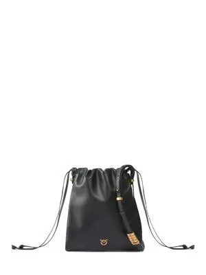 Pinko Logo-detail Satchel - Black
