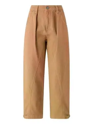 Pinko Front-pleats Trousers - Brown