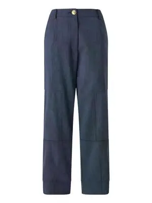 Pinko Panelled-design Trousers - Blue