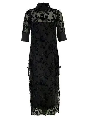 CASABLANCA Floral-Embroidered Maxi Dress