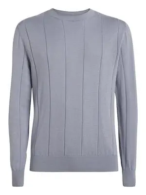 ELEVENTY Cotton-Cashmere Ribbed Sweater