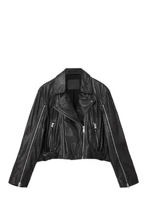 ALLSAINTS Masone Leather Biker Jacket - Black