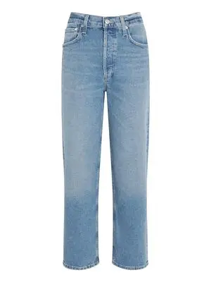 Citizens Of Humanity High-waist Delfina Straight Jeans - Blue
