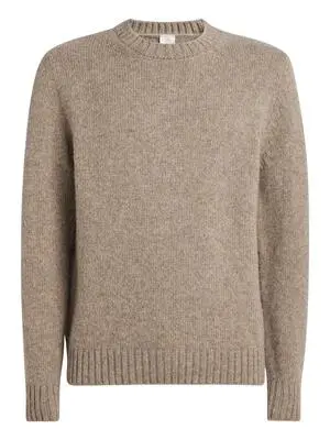 Eleventy Wool Crew-neck Sweater - Grey