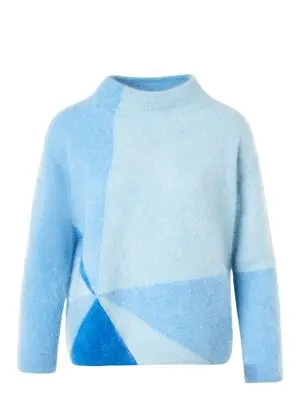 Akris Cashmere Crewneck Sweater - Powder Blue