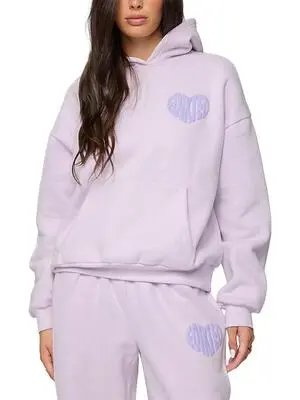 EDIKTED Major Love Hoodie Lilac