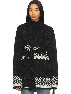 Tularosa Adley Fairisle Cardigan - Black & White