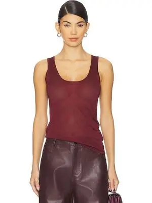 MOTHER OF ALL Elena Tank Top - Burgundy
