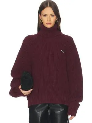 Remain Birger Christensen Knit Turtleneck Jumper - Zinfandel