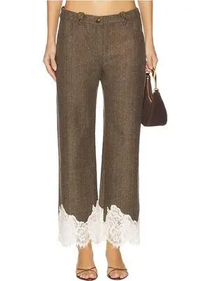 SIEDRES Vivienne Pant - Black & Beige