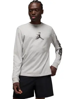 JORDAN Sport Dri-fit Long-sleeve T-shirt - Grey