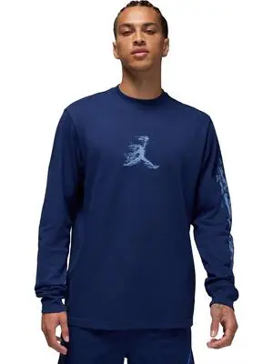 JORDAN Sport Dri-fit Long-sleeve T-shirt - Blue