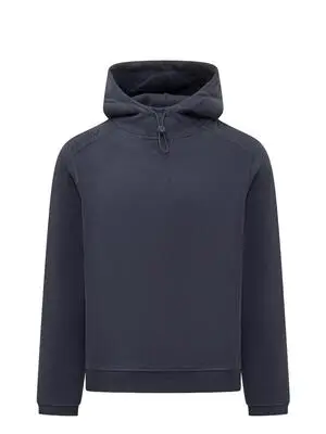 K-WAY Cotton-cashmere Hooded Sweatshirt - Blue