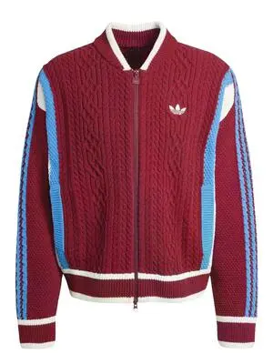Adidas Retro Remix Zip-up Cardigan - Red
