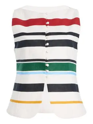 CALA DE LA CRUZ Cala De La Cruz Exclusive Genova Top Stripe All Around