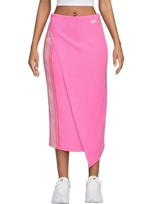 Nike Sportswear High Waist Rib Midi Skirt - Playful Pink/campfire Orange