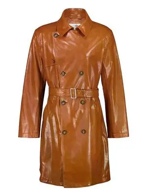 MAISON MARGIELA Belted Trench Coat - Brown