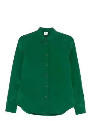 Aspesi Silk Button-down Shirt - Green