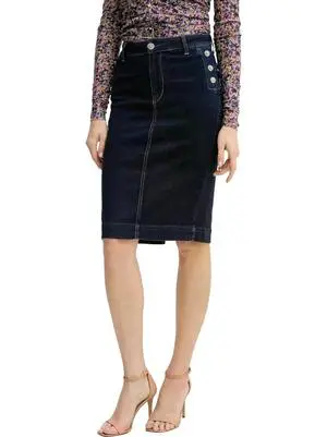 Liu Jo Button-detailed Skirt - Blue