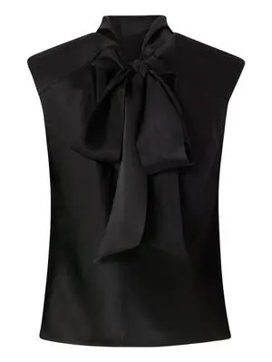 Pinko Draped Sleeveless Blouse - Black