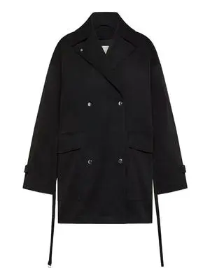OOF WEAR Double-Breasted Belted Coat
