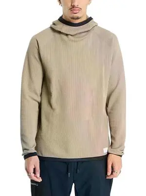 CRAFT Grid Long-sleeve Hoodie - Neutrals