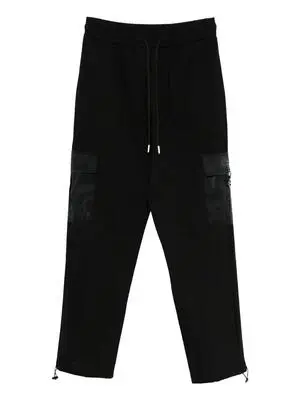 YES LONDON Drawstring-waist Cargo Trousers - Black