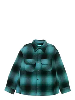 BARROW Check-print Pocket Shirt - Blue