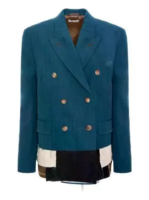CUANNA Margie Double-breasted Blazer - Blue