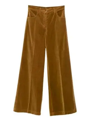 Aspesi Wide Leg Trousers - Brown
