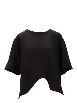 NICCOLO PASQUALETTI Asymmetric-Hem Short-Sleeve T-Shirt