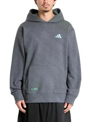 Adidas X Mercedes Logo-detail Hoodie - Grey
