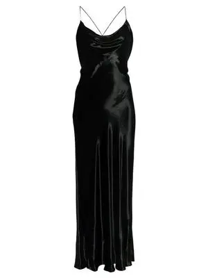 Alberta Ferretti Scoop-neck Midi Dress - Black