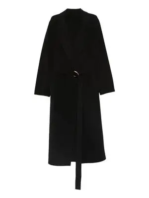 Marella Belted Coat - Black