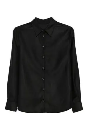 NINE:INTHE:MORNING Buttoned Wool Top - Black
