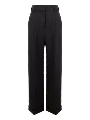 CUANNA Hilda Frayed Trousers - Black