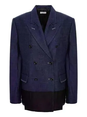 CUANNA Margie Double-breasted Blazer - Blue