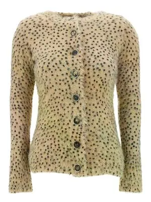 Rabanne Dotted Cardigan - Neutrals
